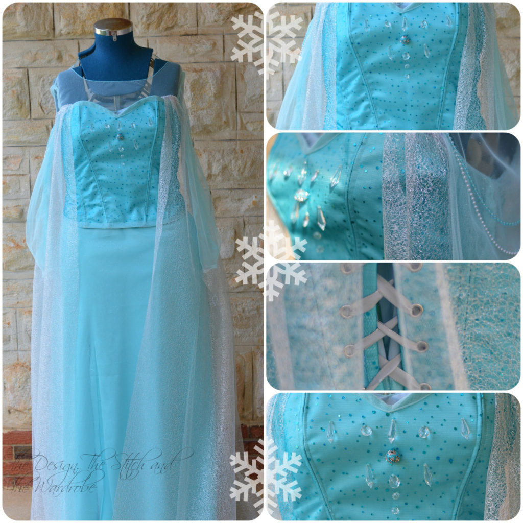 Corset / Gown inspired by Queen Elsa's Frozen Dress Costume / /Cosplay ...